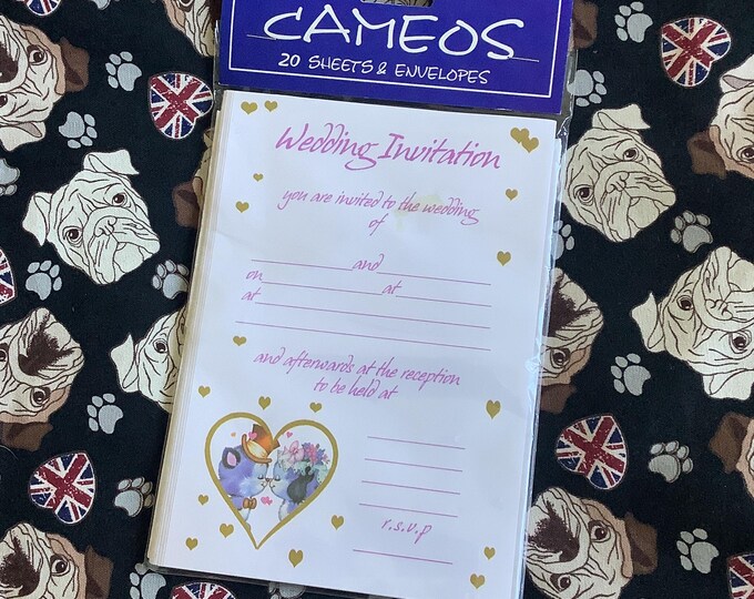 RARE Vintage Circa 1980s Wedding Invitations 20 Sheets & Envelopes With ...