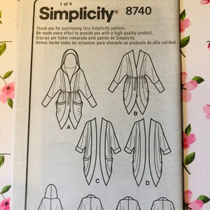 Uncut 2020 Simplicity 'easy to Sew' Sewing Pattern K8740 for Misses ...