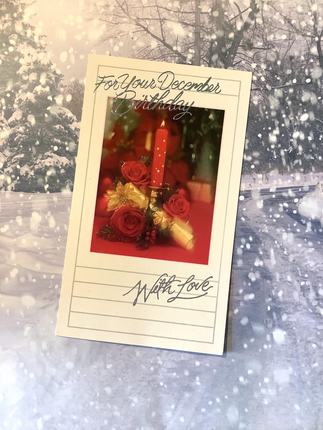 RARE Vintage Circa 1970s 'for Your December Birthday With Love' Lit ...