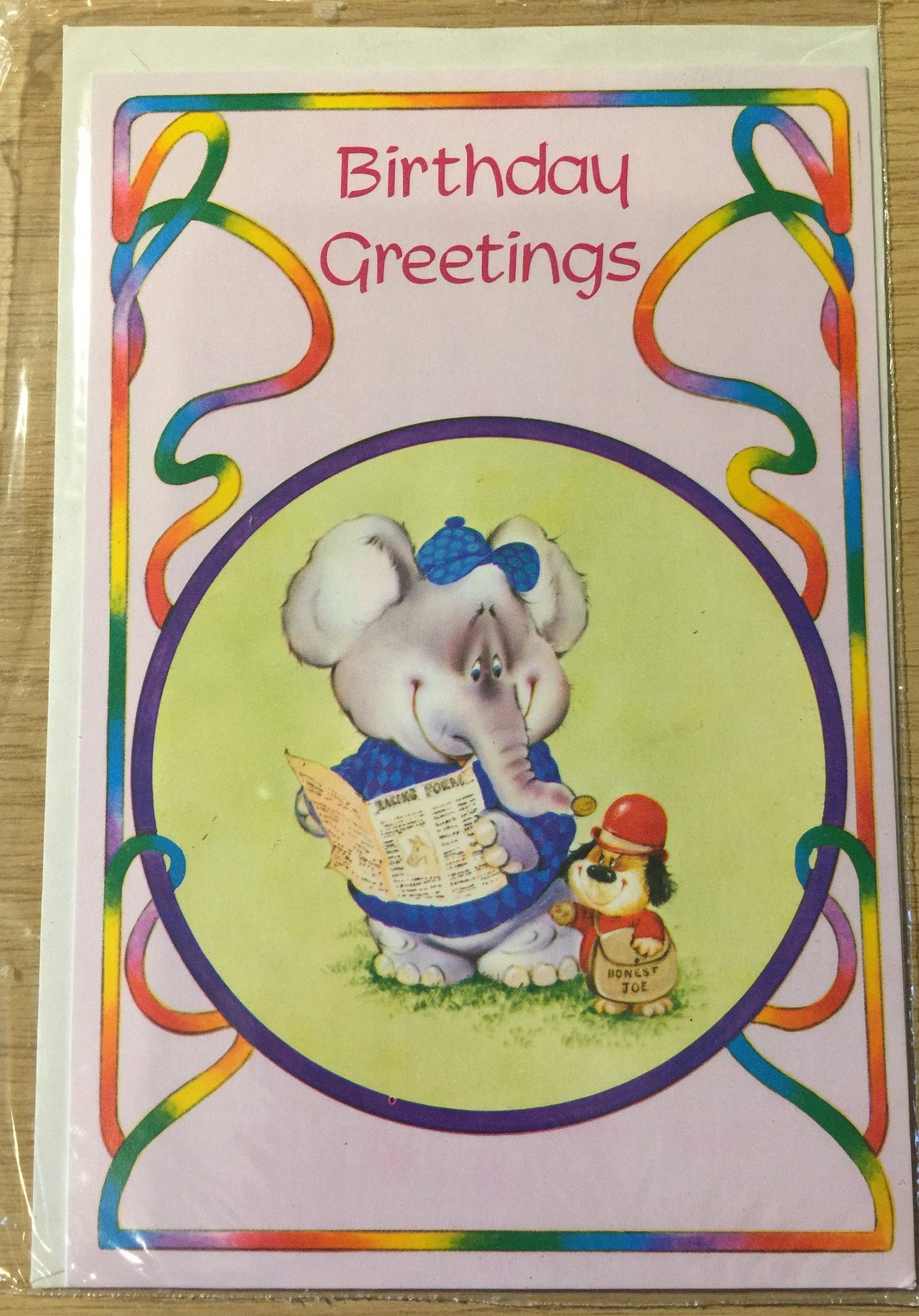 RARE & Unusual Vintage 1970s 'birthday Greetings' Card - Fun, Retro ...