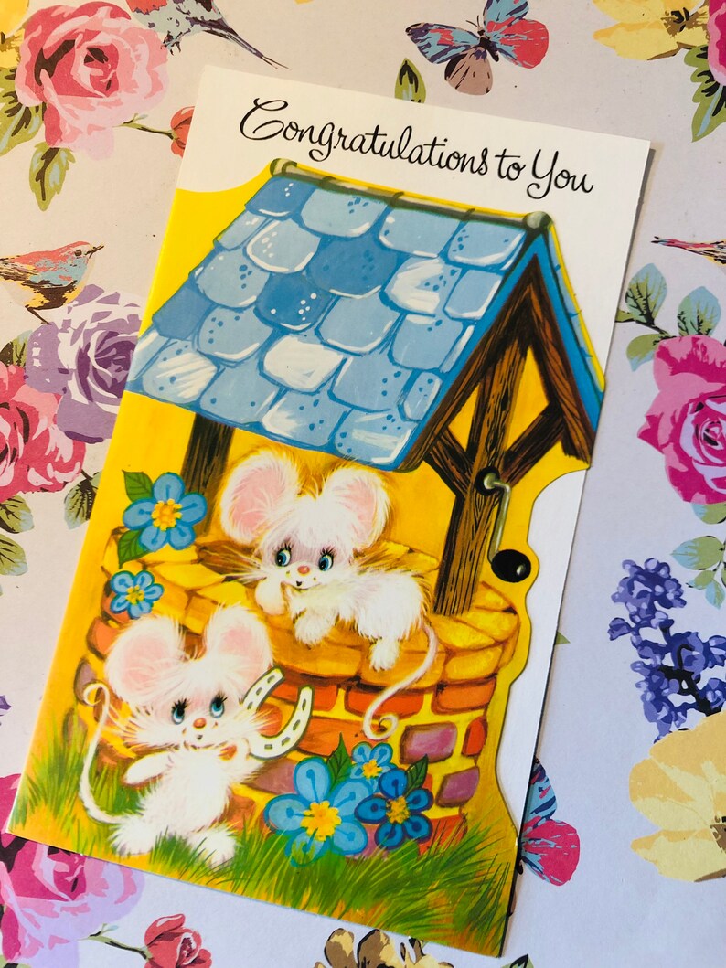 EXTREMELY RARE Circa 1960s Vintage/retro 'congratulations - Etsy