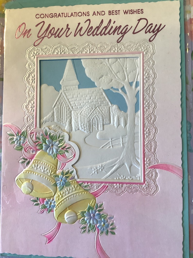 RARE Vintage Circa 1980s 'congratulations and Best Wishes - Etsy