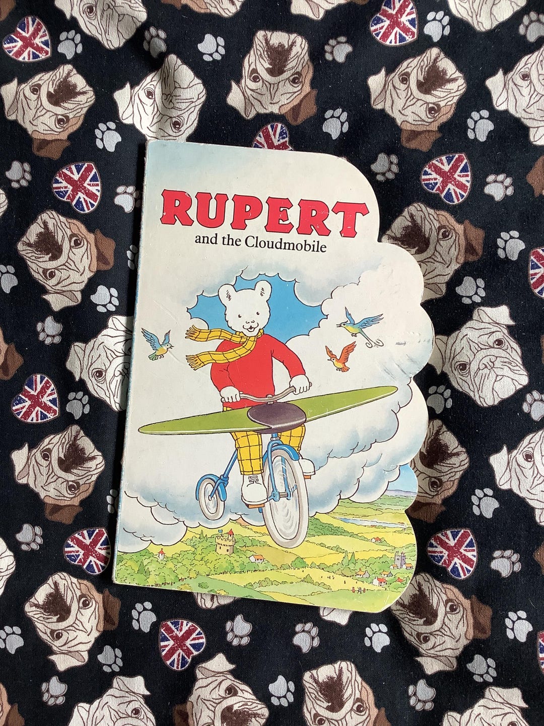 RARE Vintage 1993 Rupert Board Book 'rupert and the Cloudmobile ...