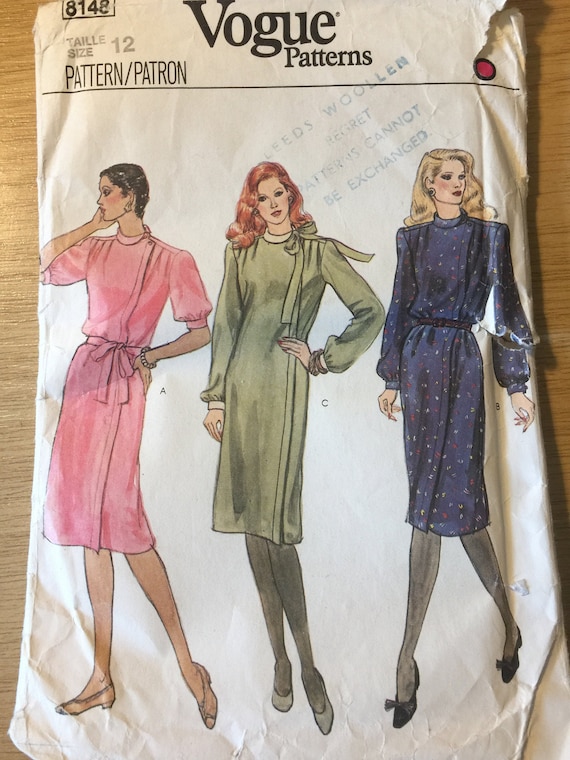 RARE Vintage Circa 1980s Vogue Sewing Pattern No 8148 for a | Etsy