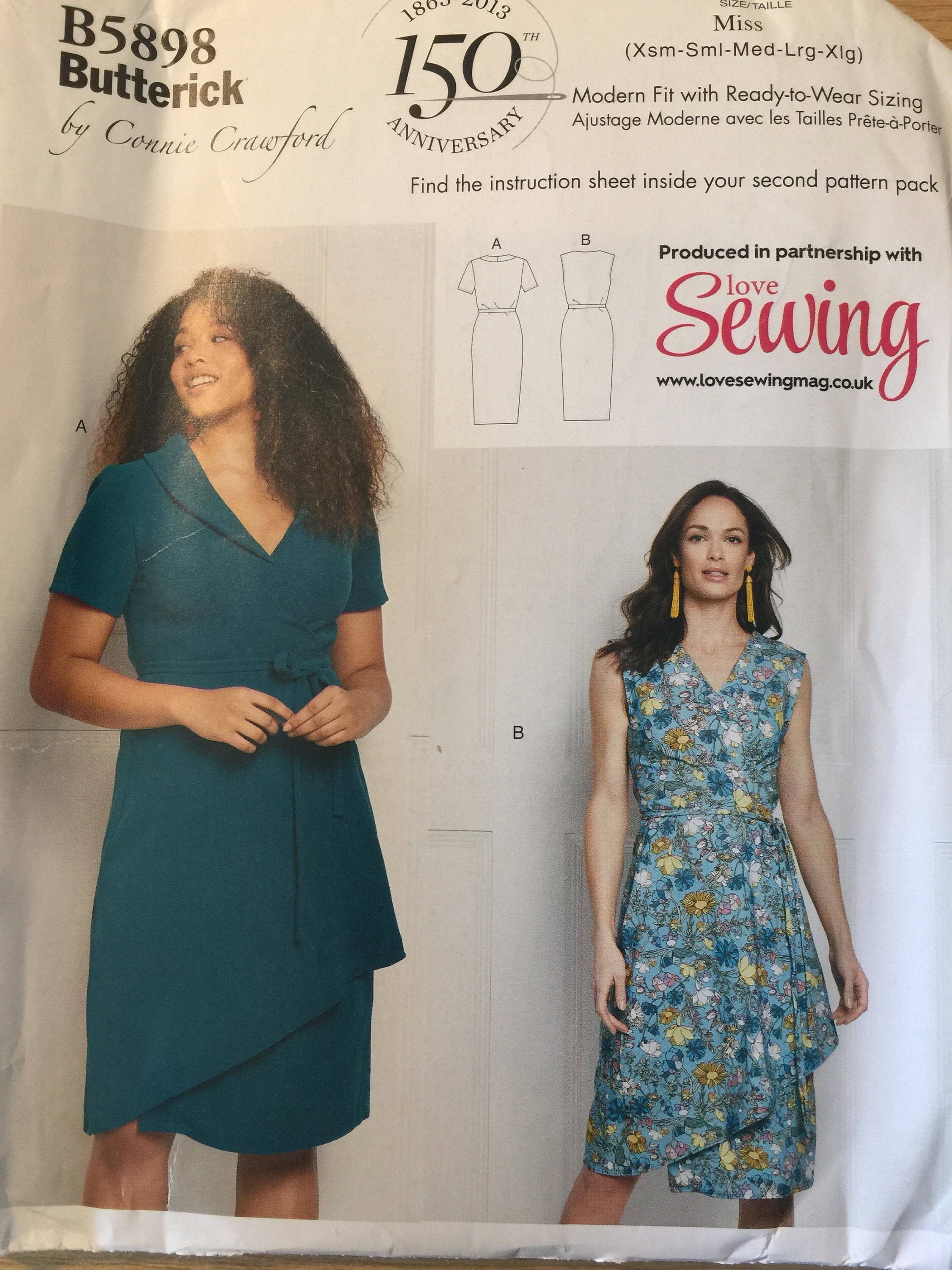 Uncut 2013 Butterick Sewing Patterns by Connie Crawford B5898 - Etsy UK