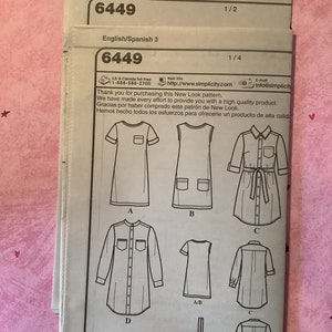 Uncut F/F 2021 New Look 'easy' Seven Sizes in One' Sewing Pattern No ...