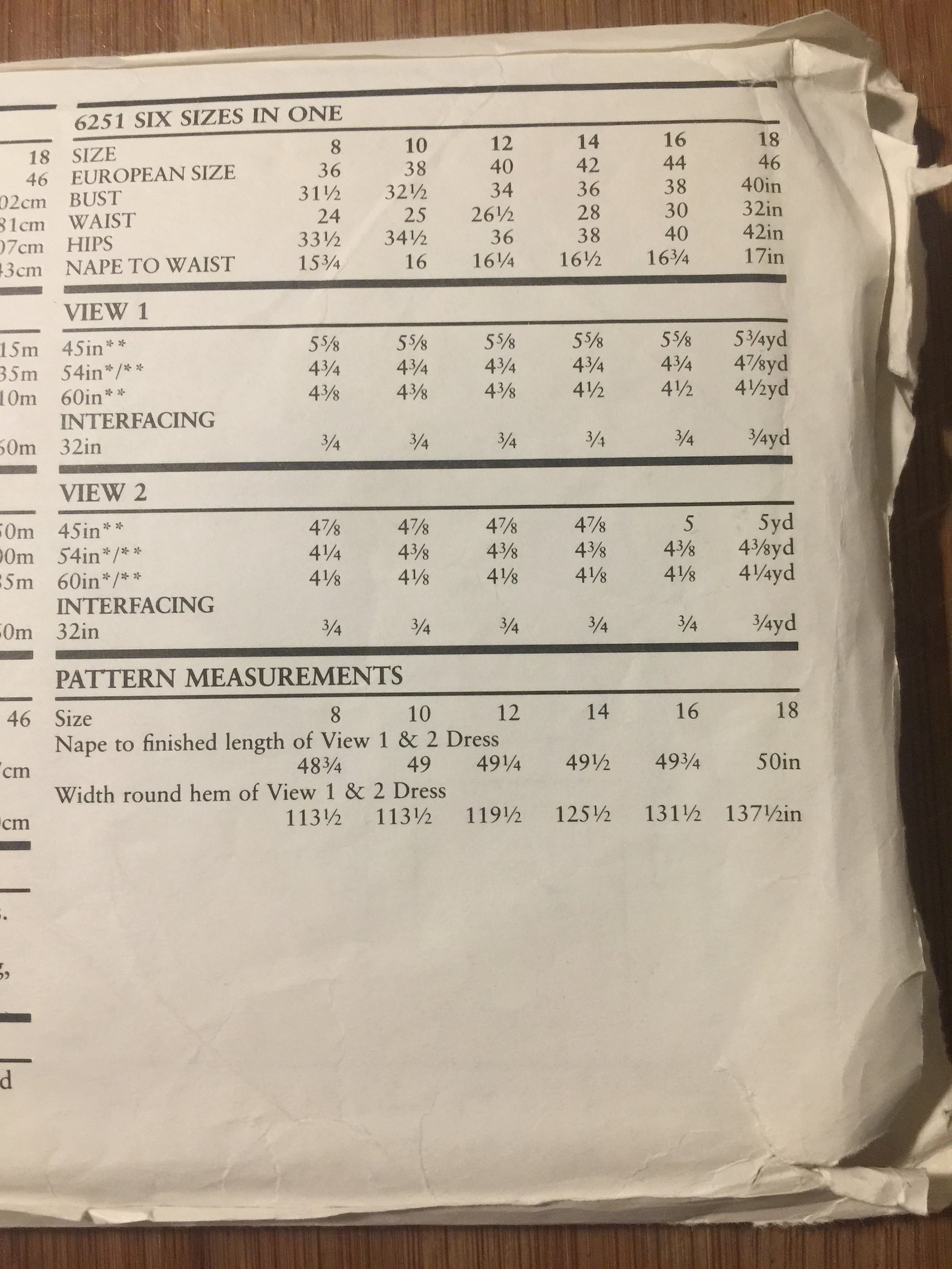 RARE Vintage Uncut Circa 1980s New Look Sewing Pattern No 6251 | Etsy