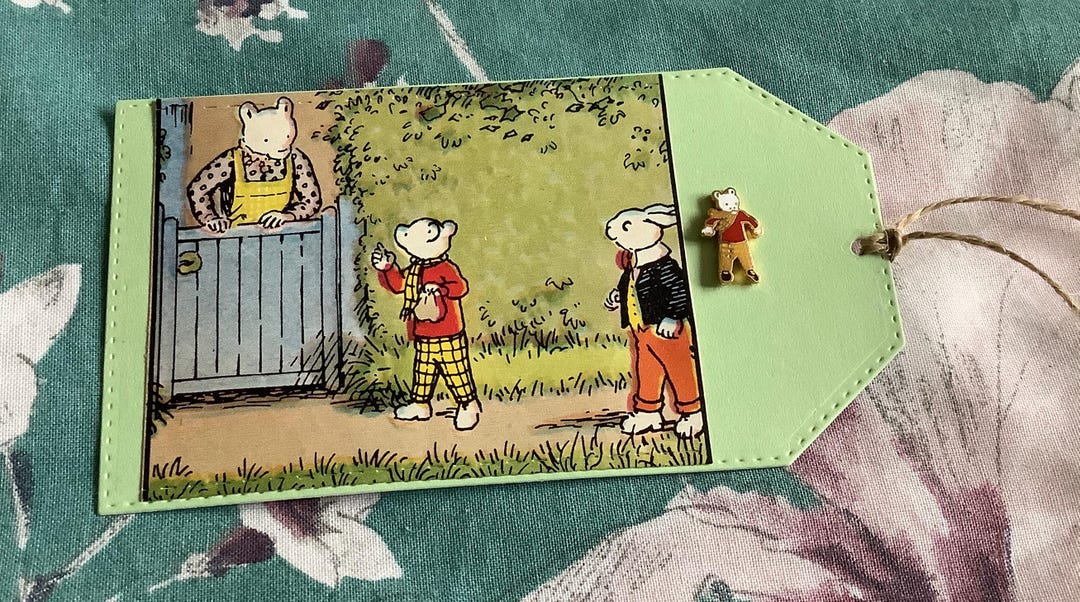RARE Vintage 70s Collectable 'rupert Bear' Traditional Design Enamel ...