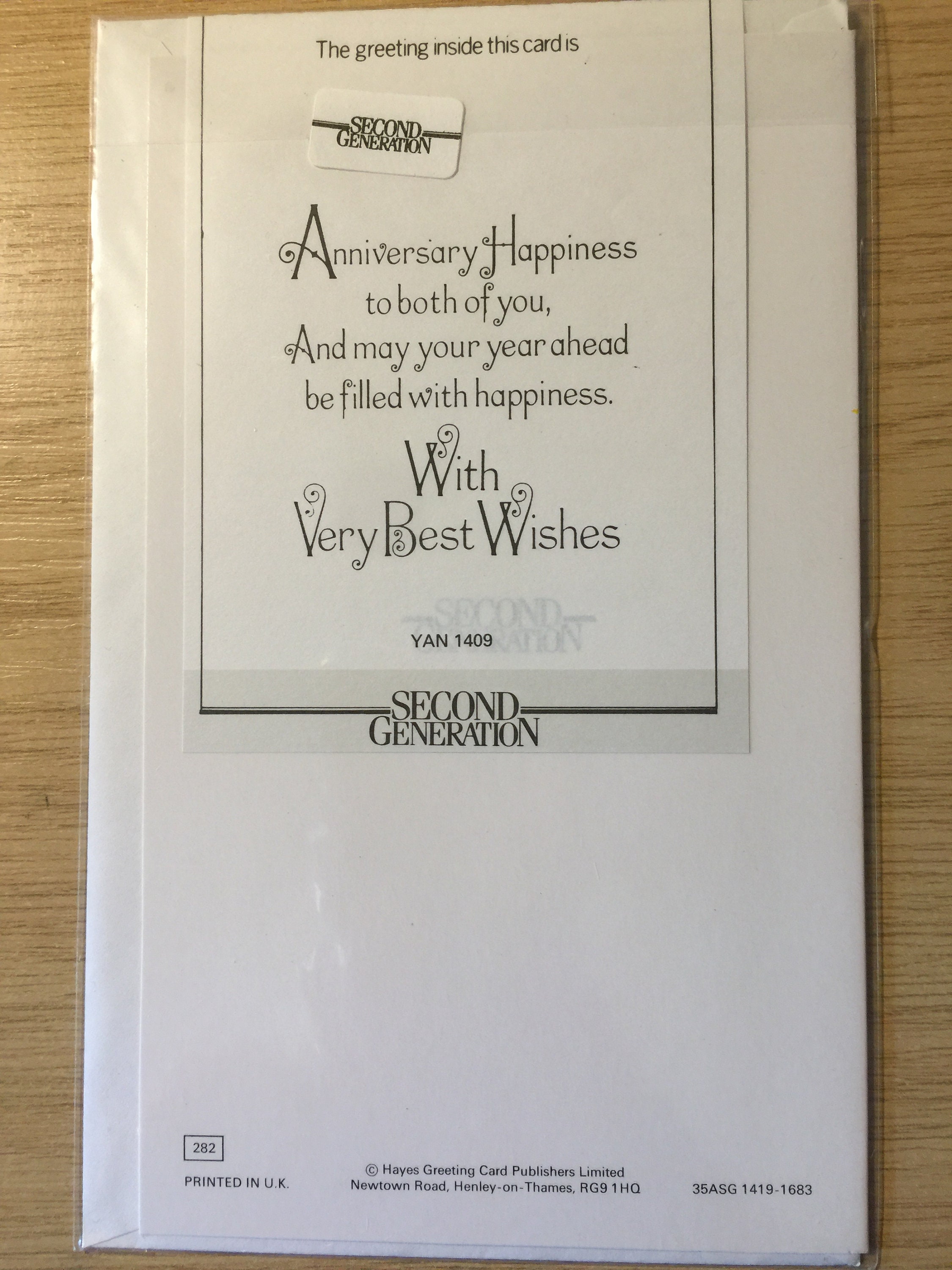 Rare Vintage/retro Circa 1970s 'on Your 1st Anniversary' Card -super ...