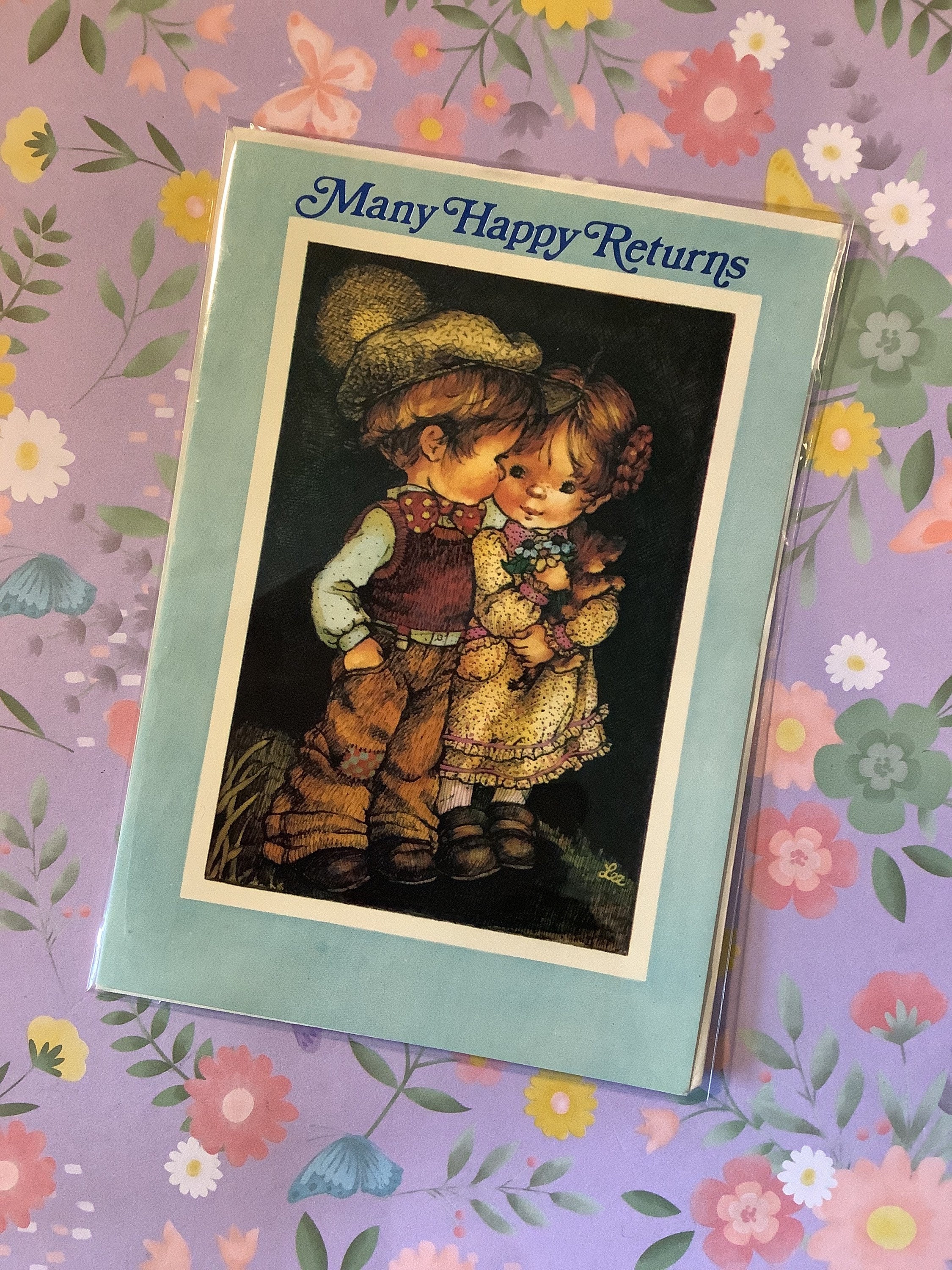 RARE Vintage/retro Circa 1970s 'many Happy Returns’ Super Cute Little ...