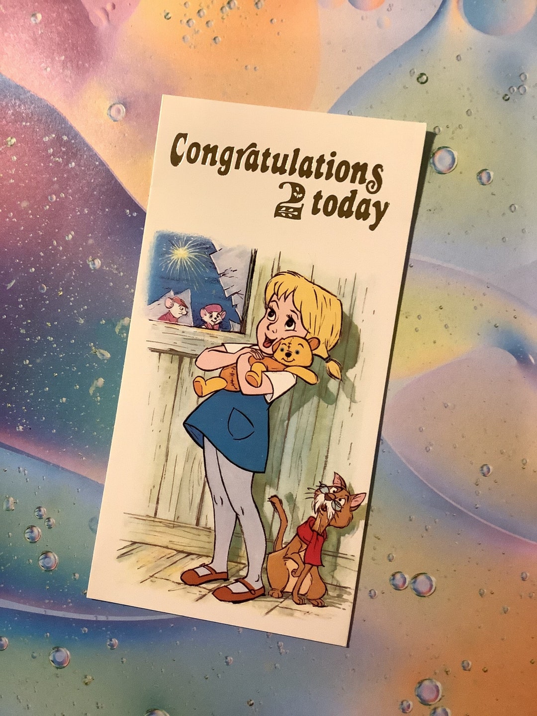 RARE Vintage Circa 1970s Walt Disney Productions 'congratulations 2 ...