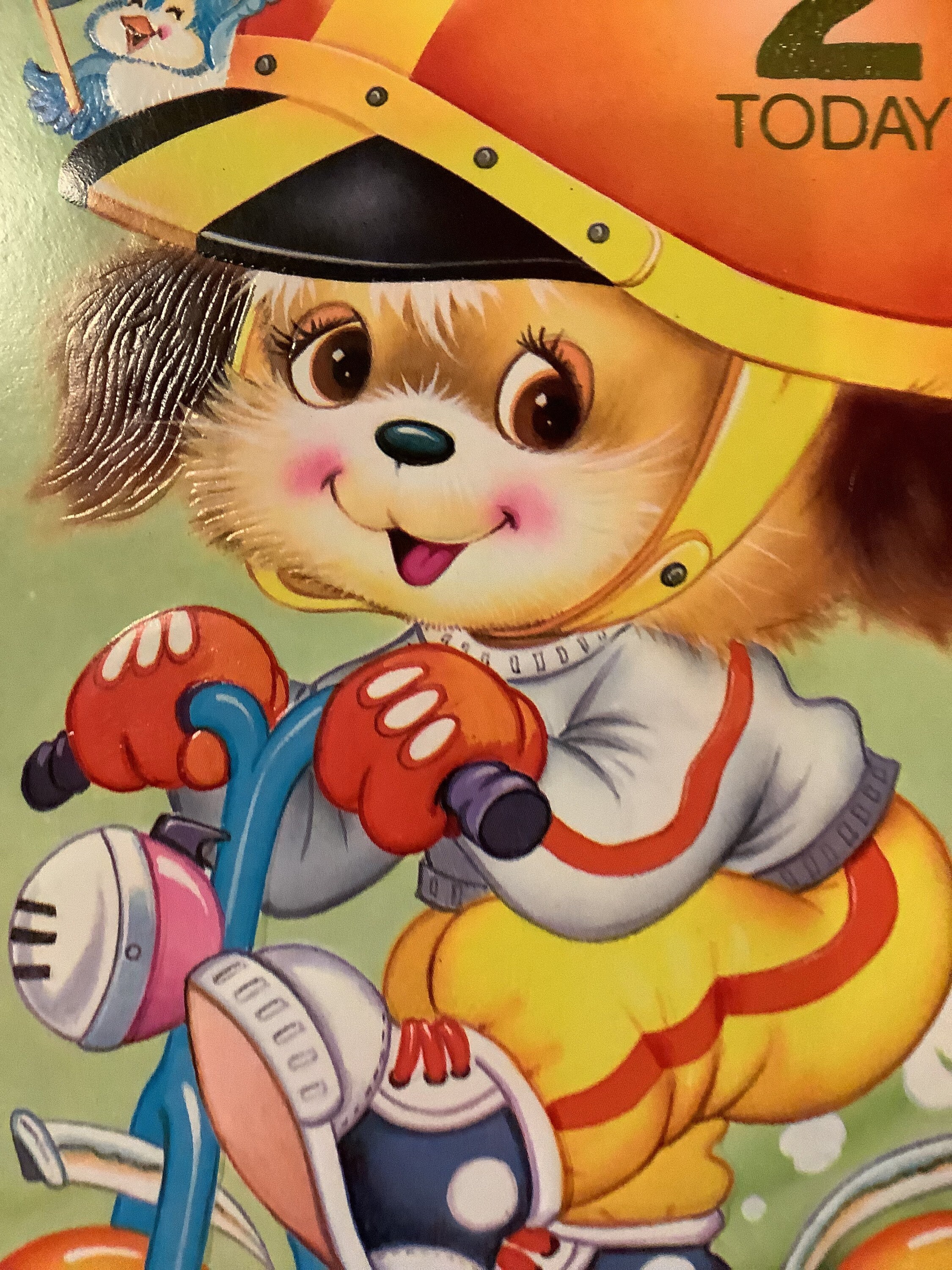 RARE Vintage/retro Circa 1970s '2 Today' Card With ADORABLE Dog on a ...