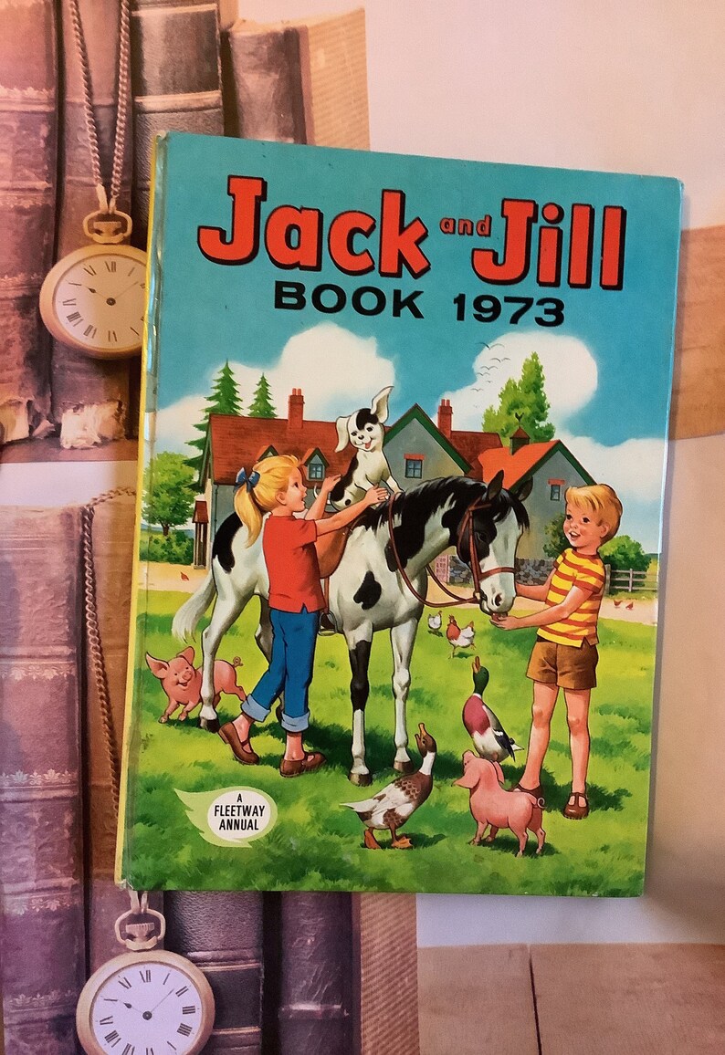 Vintage 'jack and Jill Book 1973' Childhood - Etsy