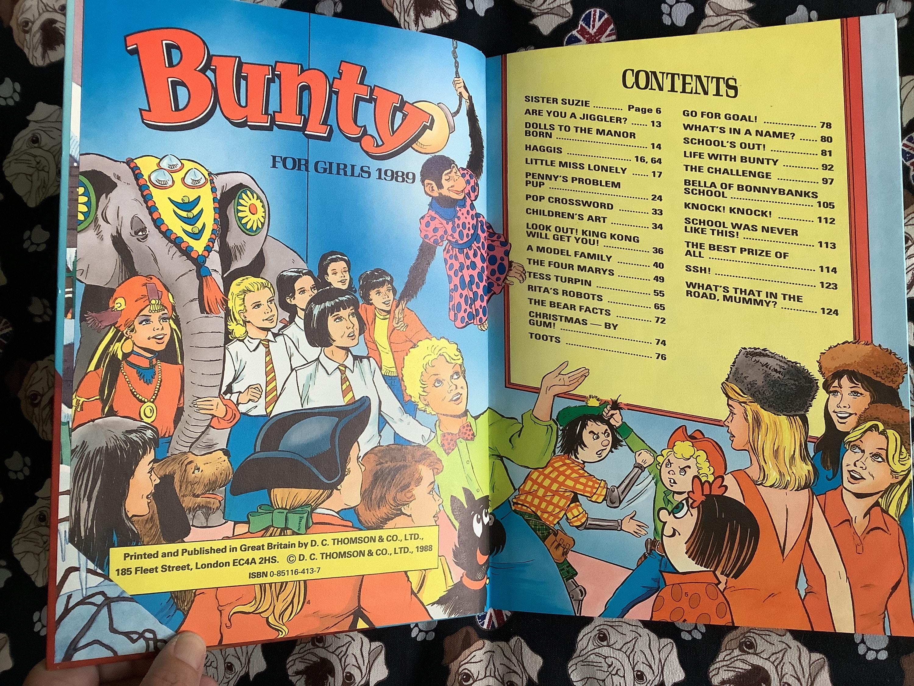 Vintage 1989 'bunty the Book for Girls' Childhood Nostalgia/memories ...