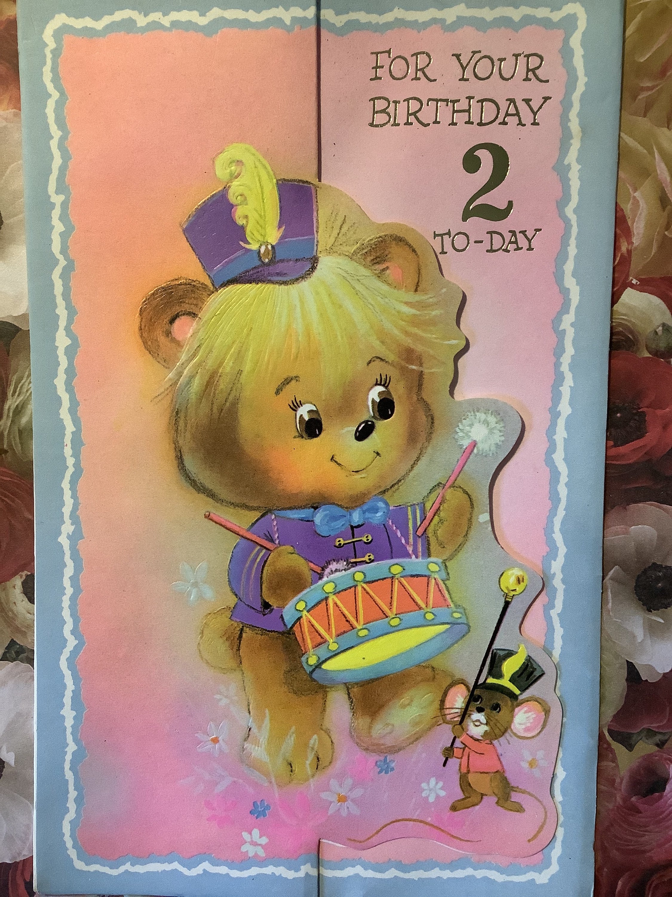 EXTREMELY RARE Vintage Circa 1960s 'for Your Birthday 2 Today' Card ...