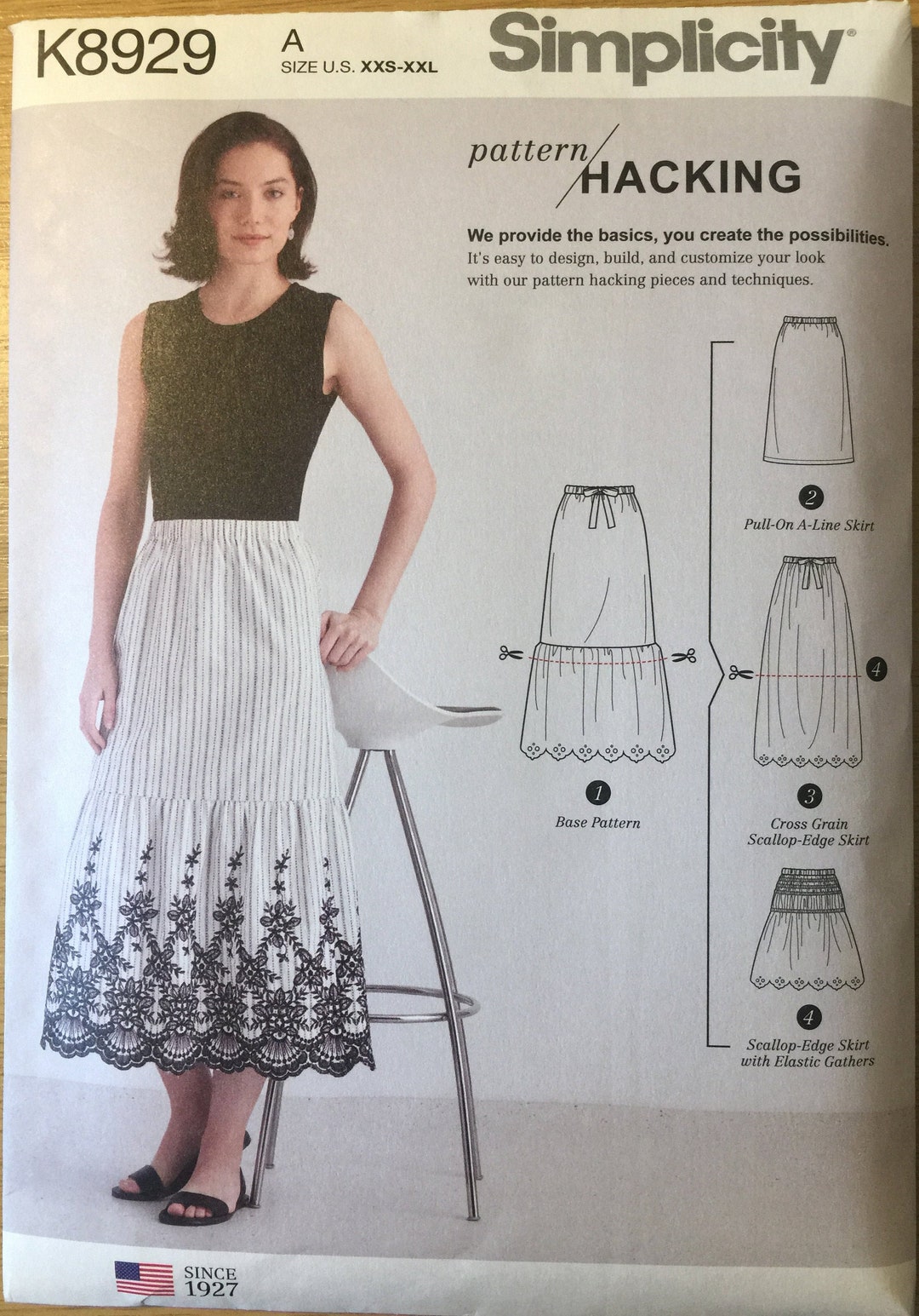 Uncut Simplicity 'pattern Hacking' Sewing Pattern K8929 for Misses ...