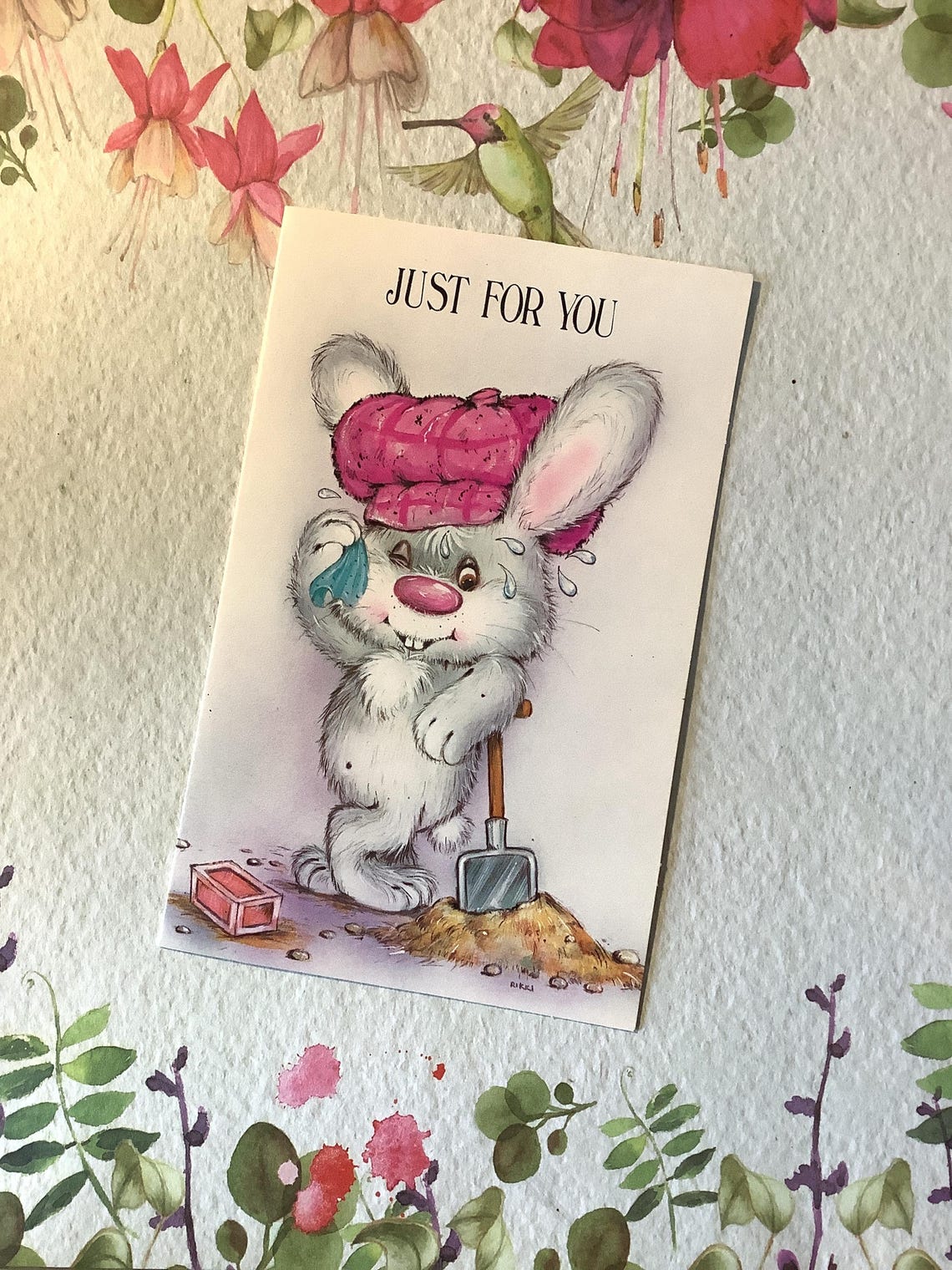 RARE True Vintage/retro Circa 1970s 'just for You' Birthday Card With ...