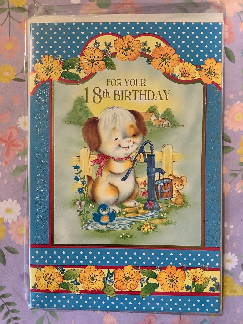 RARE Vintage Circa 1970s 'for Your 18th Birthday' Card - Etsy UK