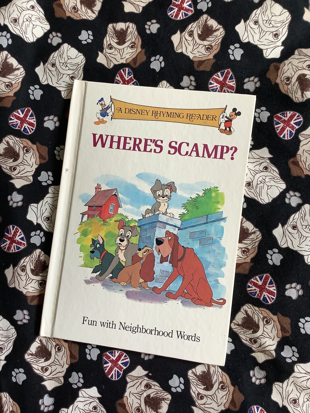 1988 Vintage Children's Book 'where's Scamp?' Hardback Disney Rhyming ...