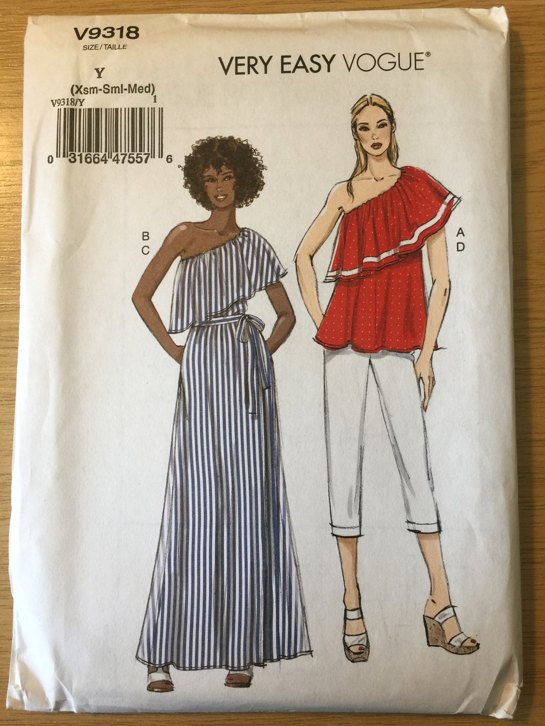 Uncut 2018 'very Easy Vogue' Sewing Pattern No V9318 for Misses' Tops ...