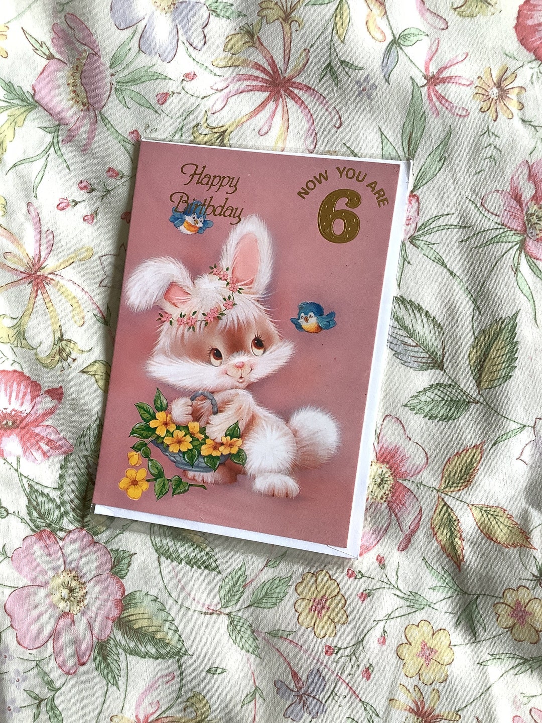 RARE Vintage Circa 1980s 'happy Birthday Now You Are 6 Card ADORABLE ...