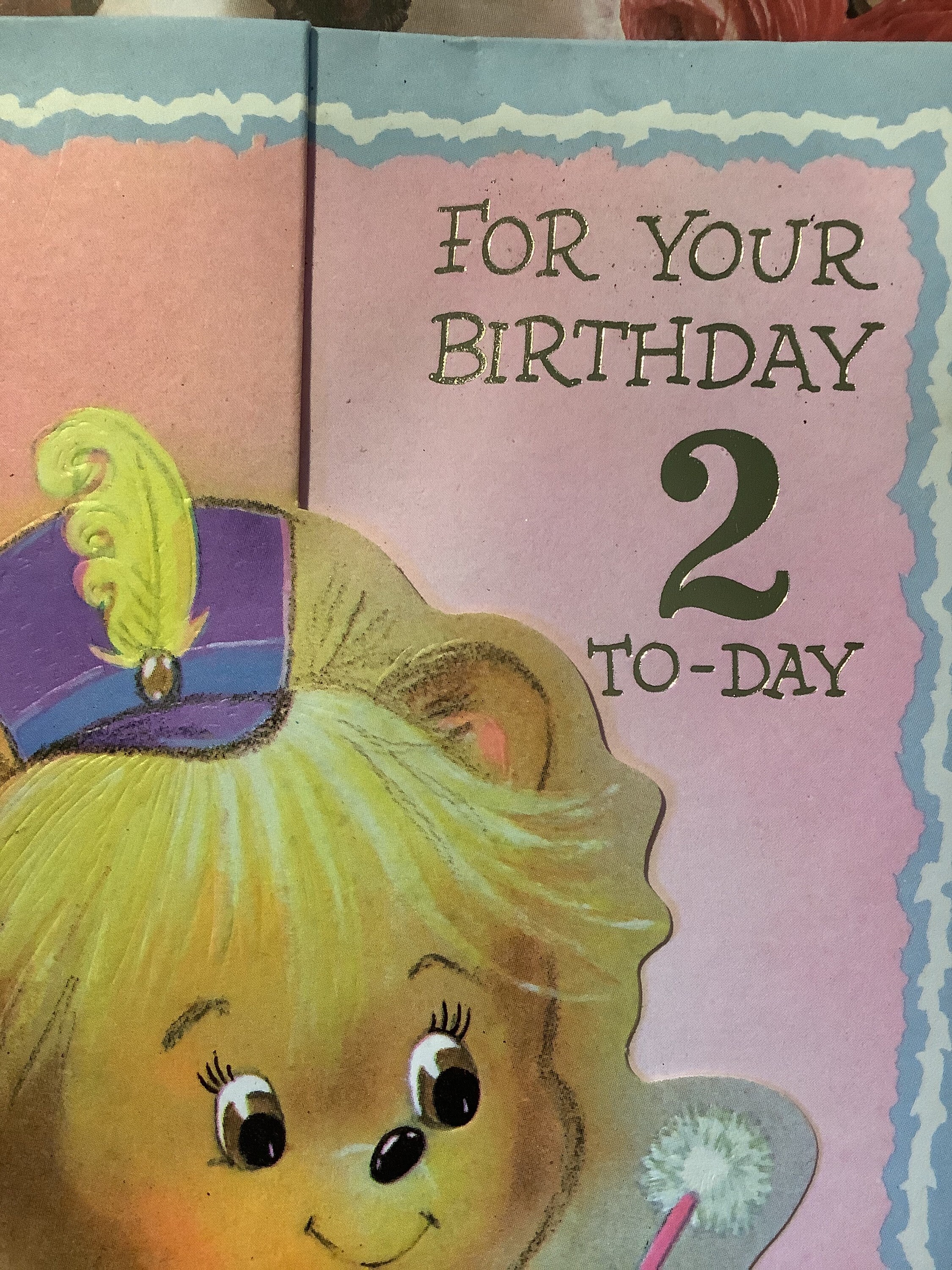 EXTREMELY RARE Vintage Circa 1960s 'for Your Birthday 2 Today' Card ...