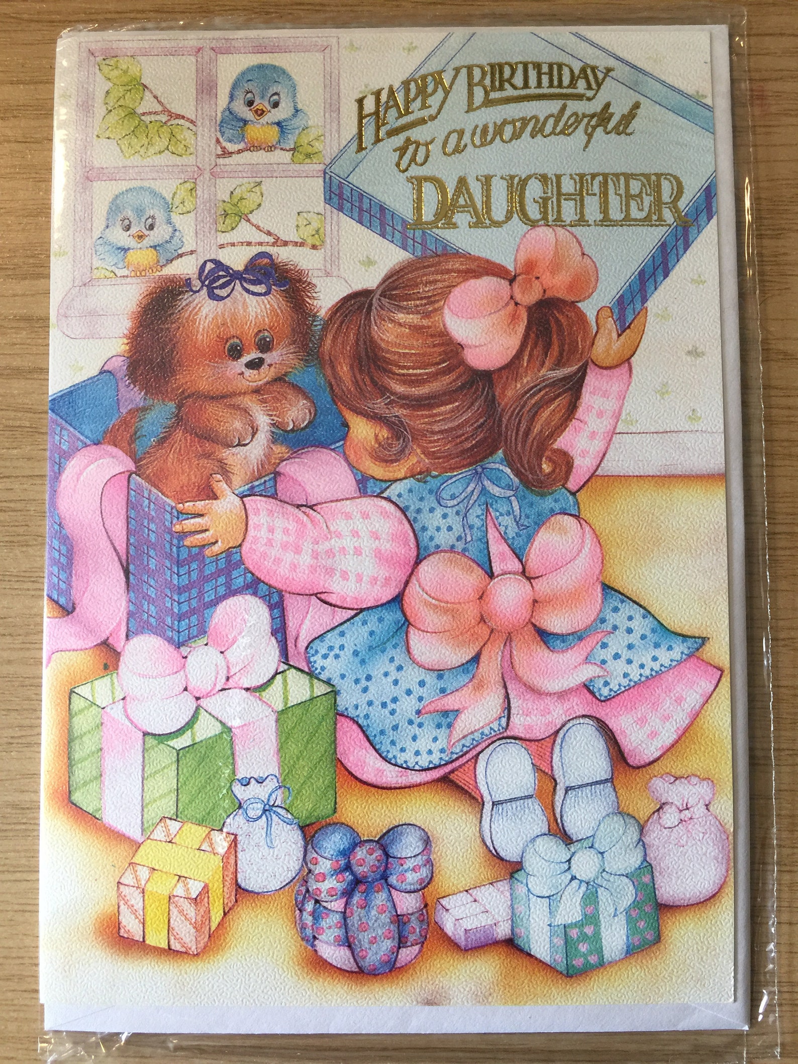 RARE Vintage/retro Circa 1980s 'happy Birthday to a Wonderful Daughter ...
