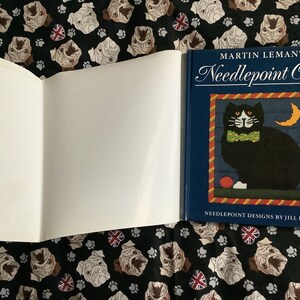 STUNNING Vintage 1990 First Edition 'martin Leman's Needlepoint Cats ...