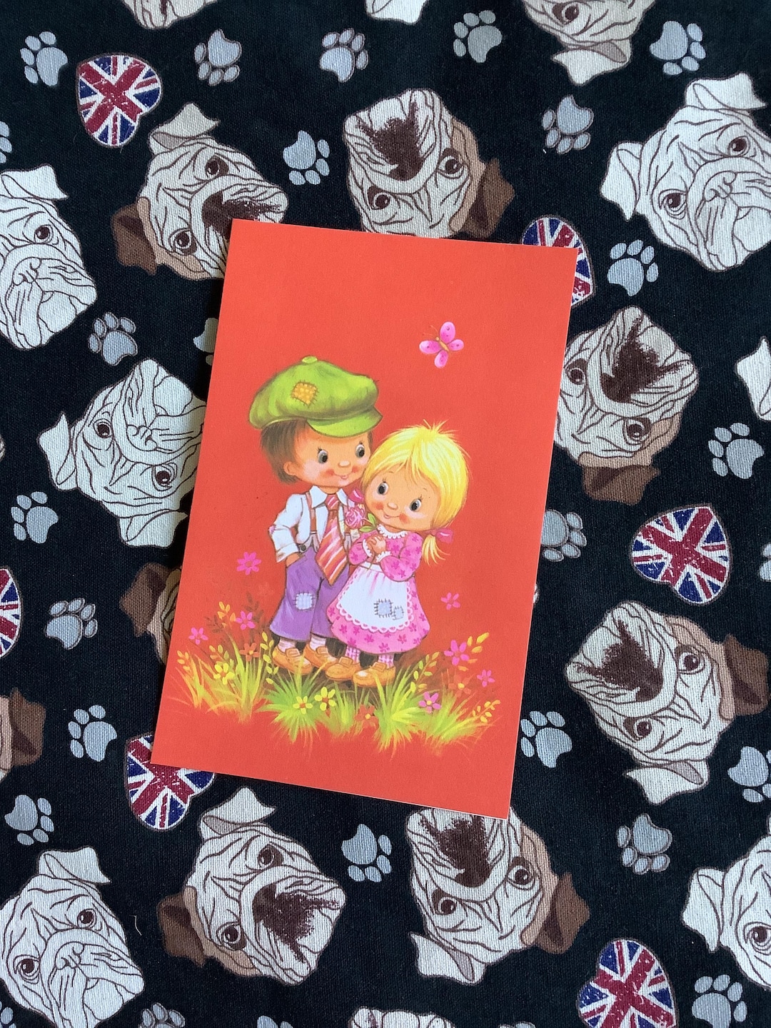 RARE Vintage Circa 1970s Birthday Card - Adorable 'holly Hobbie' Style ...