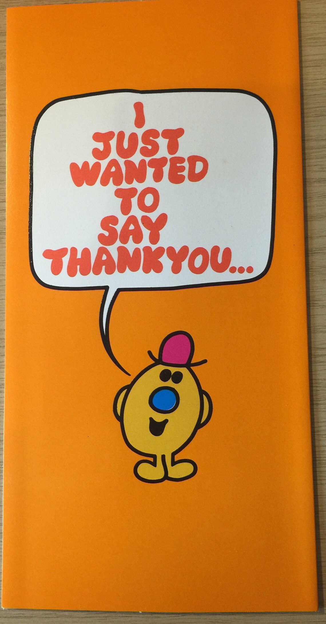 RARE Vintage 1978 Original Mr Men 'thank You' Card - Roger Hargreaves ...