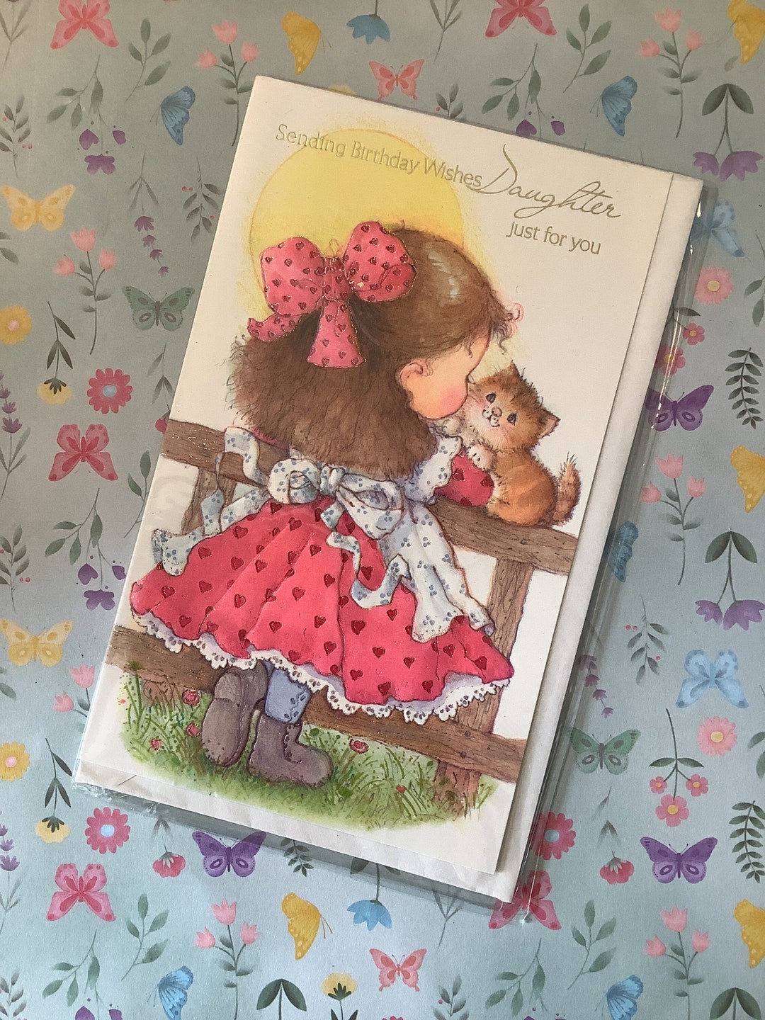 RARE Vintage Circa 1980s 'sending Birthday Wishes Daughter Just for You ...