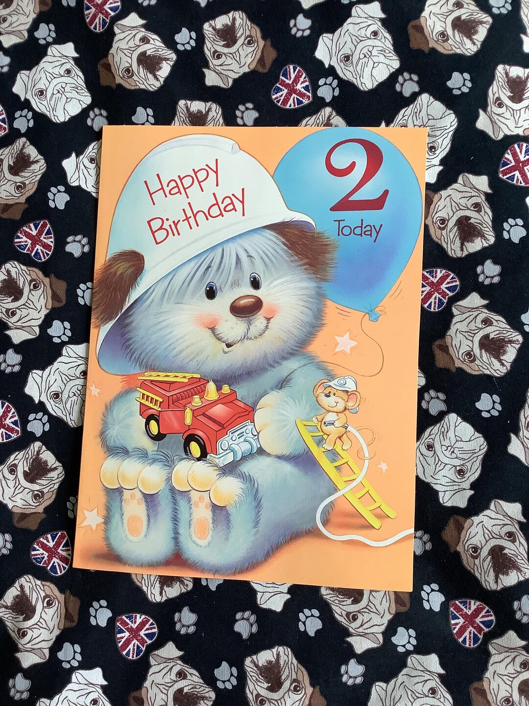 RARE Large Vintage/retro Circa 1970s ADORABLE 'happy Birthday 2 Today ...