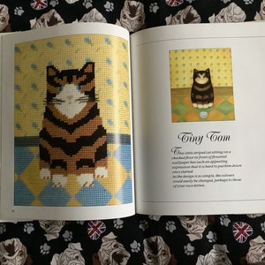 STUNNING Vintage 1990 First Edition 'martin Leman's Needlepoint Cats ...