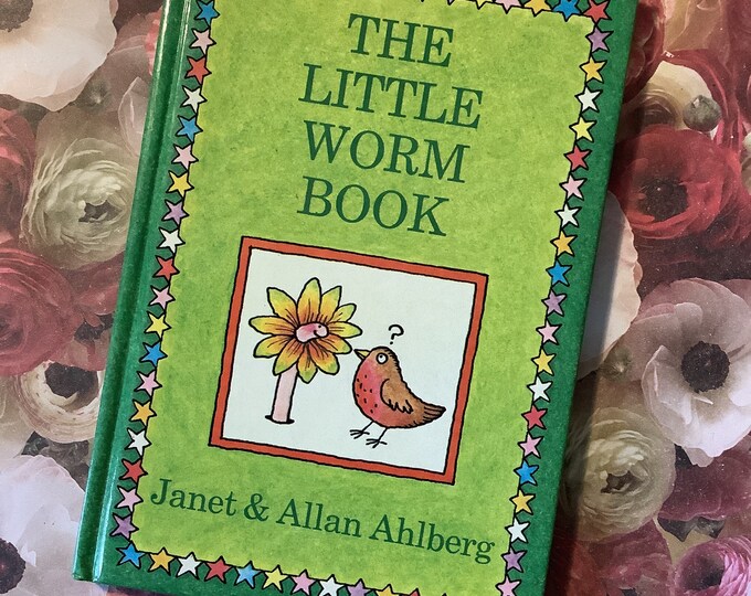 RARE 1983 Vintage 'the Little Worm Book' Hardback Book by Janet & Allan ...