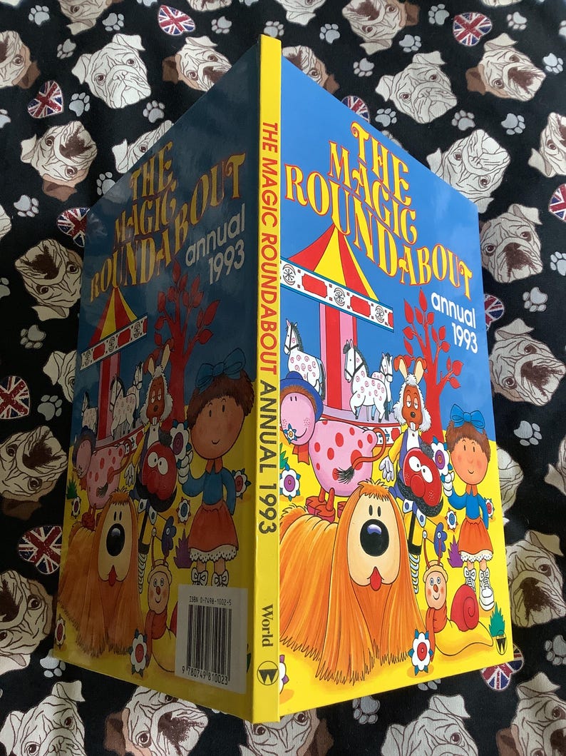 RARE Vintage 1993 'the Magic Roundabout' Annual in Hardback ...