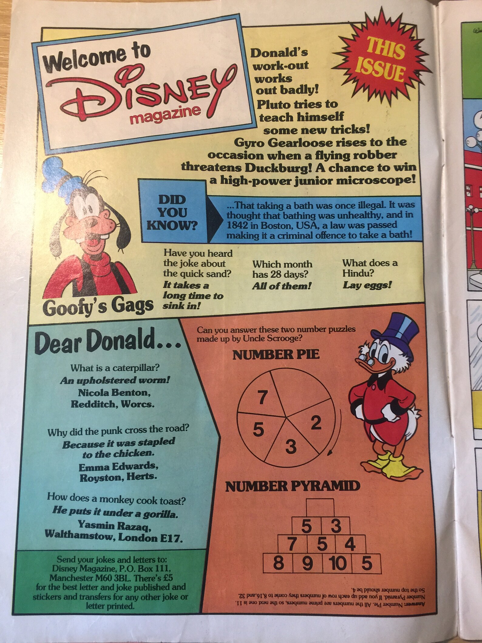 Rare Vintage From 1985 'Disney Magazine' No 41 | Etsy