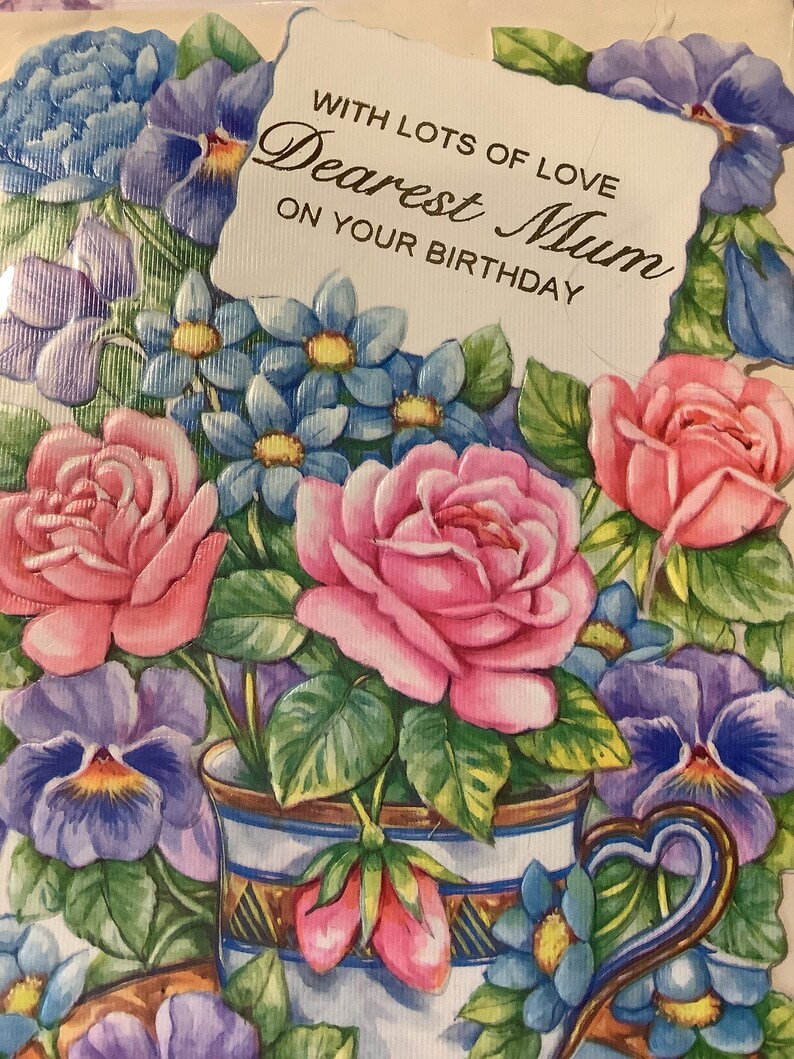 RARE Vintage Circa 1980s 'with Lots of Love Dearest Mum on Your ...