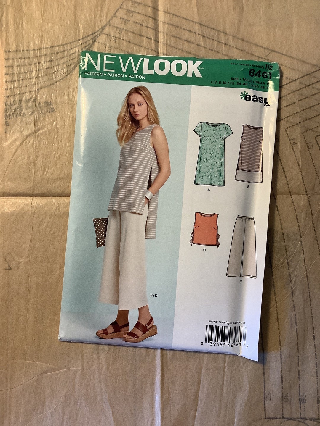 Uncut 2016 New Look Easy Sewing Pattern No 6461 Ladies Casual Summer ...