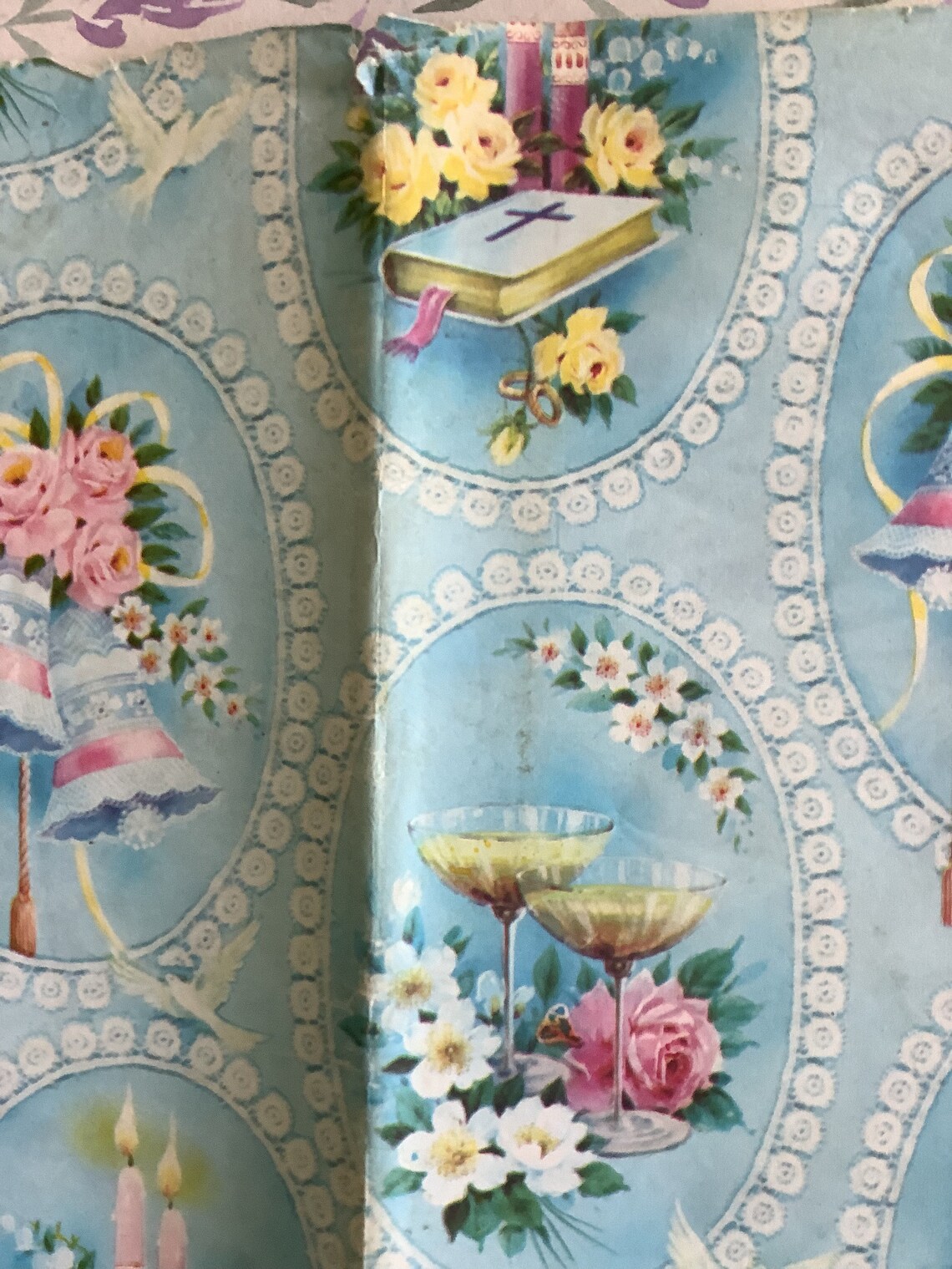 EXTREMELY Rare Vintage Circa 1960s Wedding Gift Wrap With - Etsy