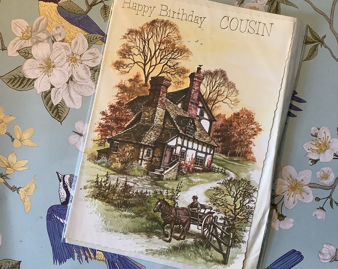 EXTREMELY RARE Vintage Circa 1960s 'happy Birthday Cousin’ Card -pretty ...