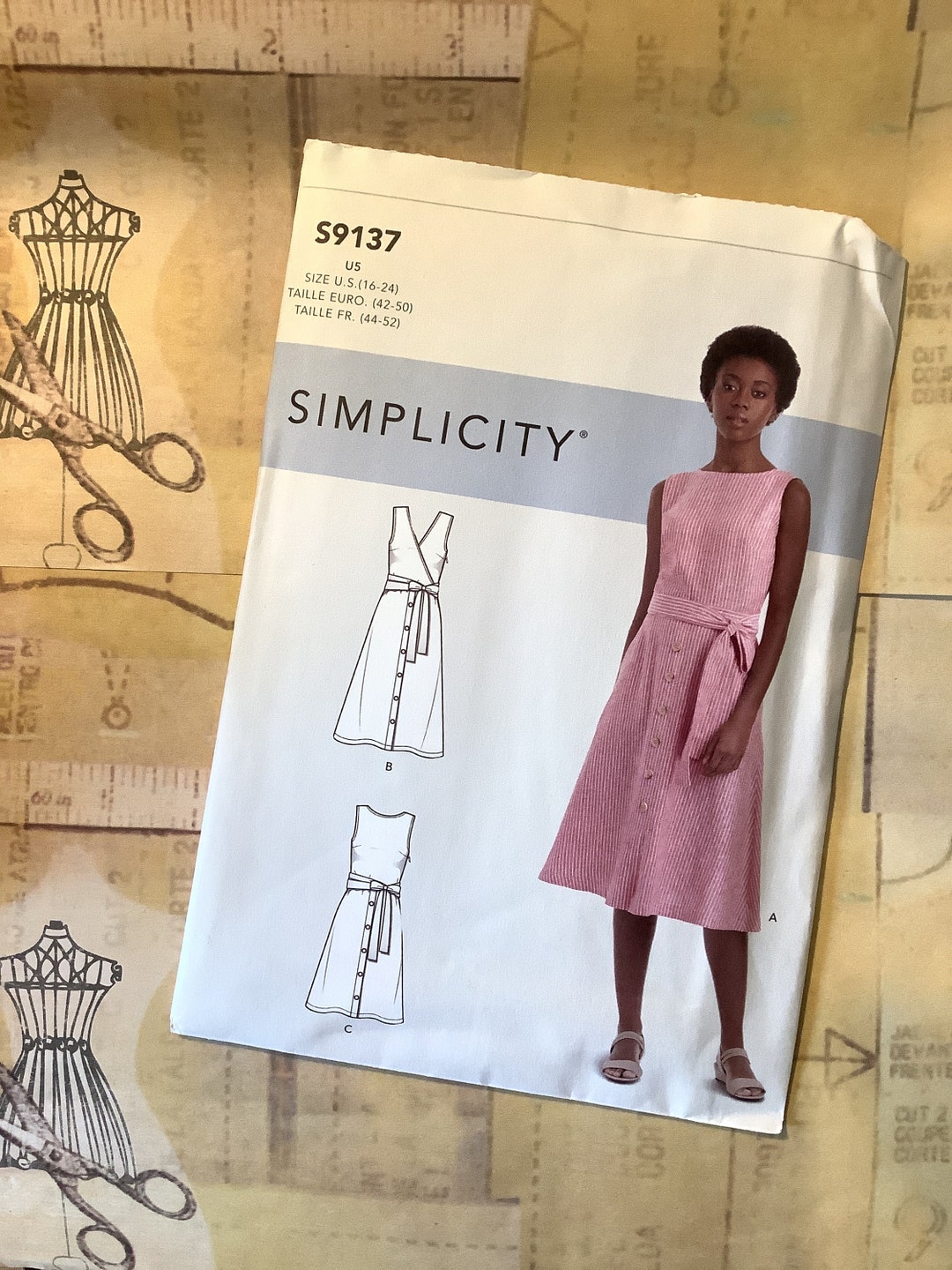 NEW Uncut 2020 Simplicity Sewing Pattern S9137 for Misses' Dresses With ...