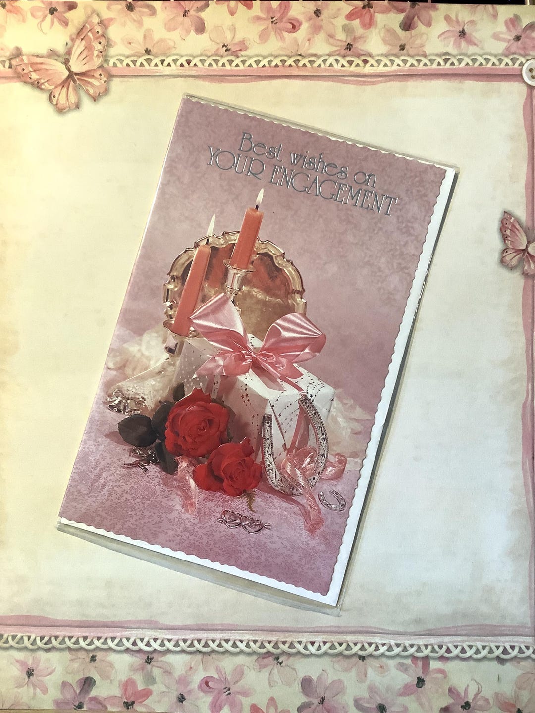 RARE Vintage Circa 1970s 'best Wishes on Your Engagement' Card - Super ...