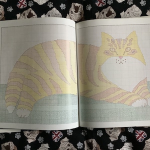 STUNNING Vintage 1990 First Edition 'martin Leman's Needlepoint Cats ...