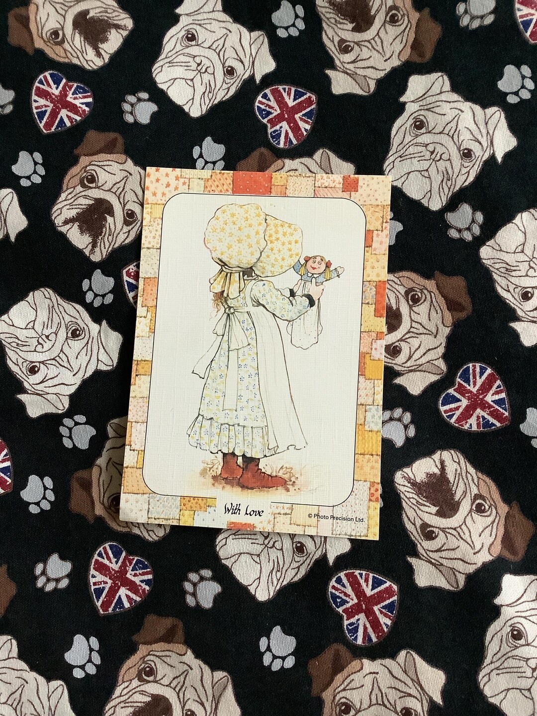 RARE Vintage Circa 1970s Holly Hobbie Postcard 'with Love' - Unwritten ...