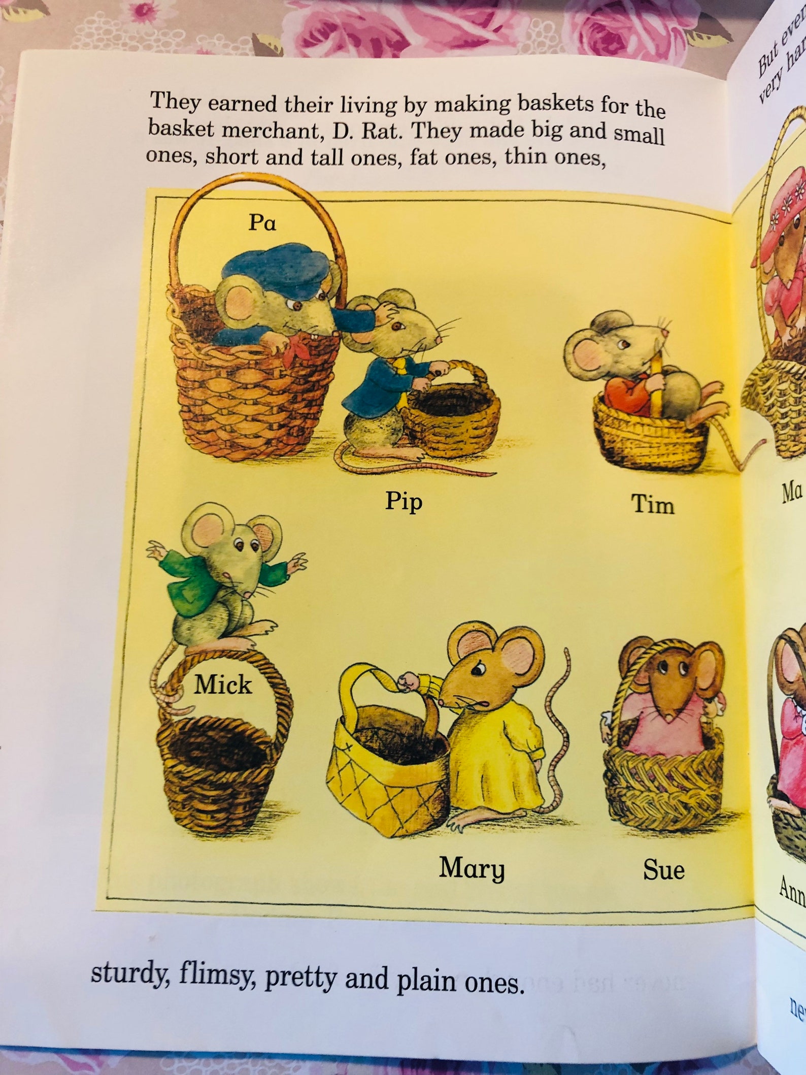 1996 Vintage Children's Book 'the Mice and the Flying Basket' Paperback ...