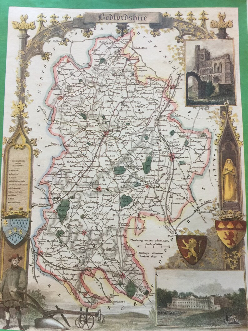 Vintage 1980s UK County Maps Gift Wrap – Collectable Poster - Etsy