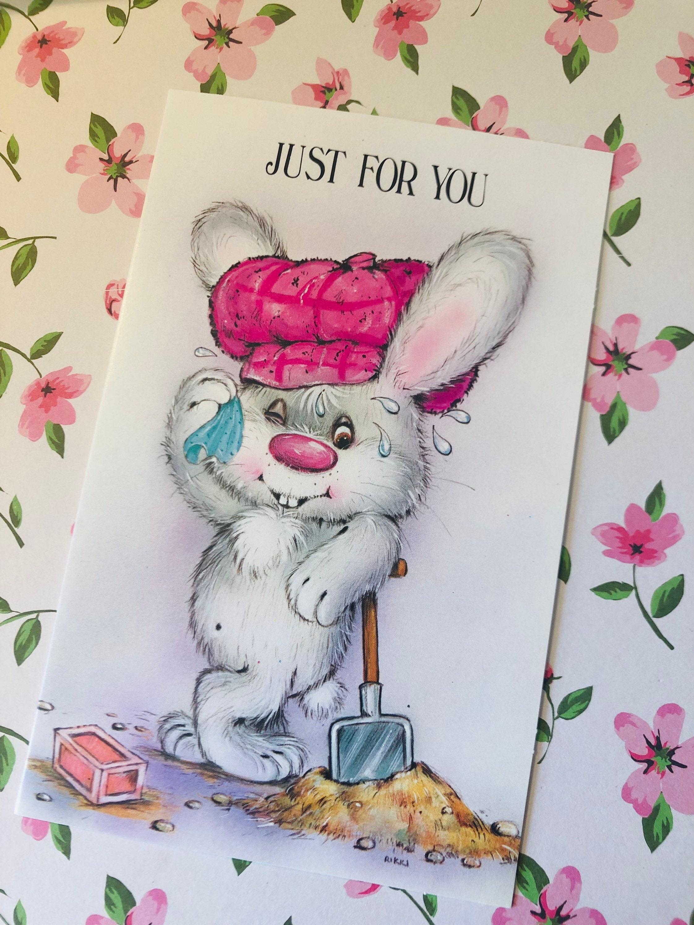 RARE True Vintage/retro Circa 1970s 'just for You' Birthday Card With ...