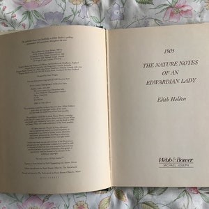 RARE 1989 Vintage FIRST EDITION Copy of 'the Nature Notes of an ...