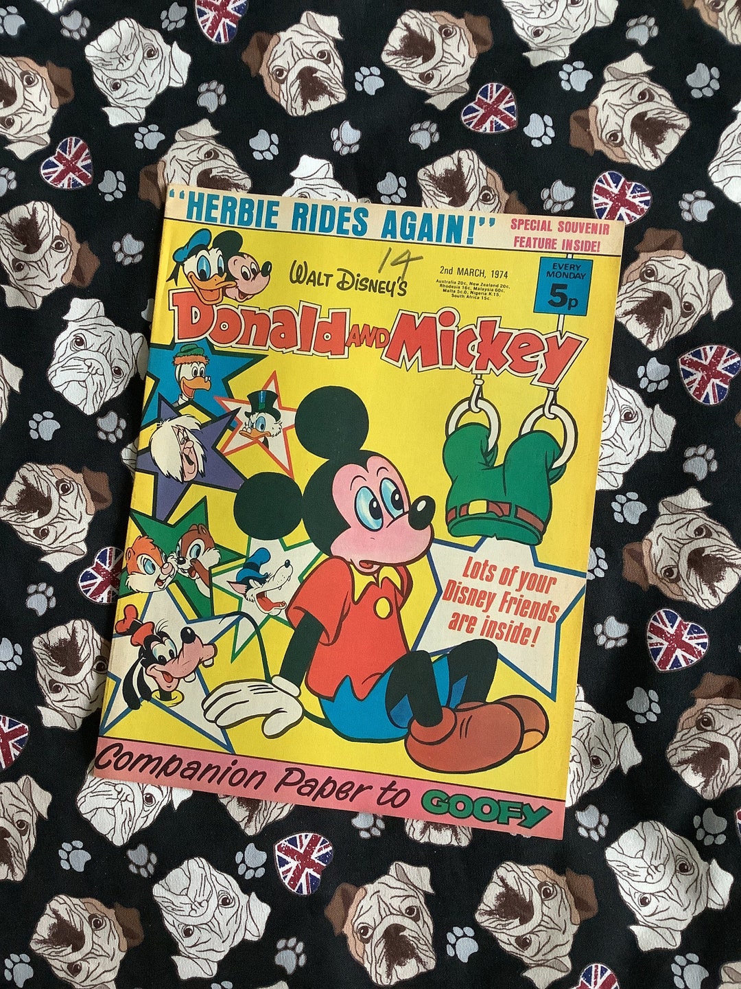 Rare Vintage 2nd March 1974 Walt Disney's 'donald and Mickey' Magazine ...