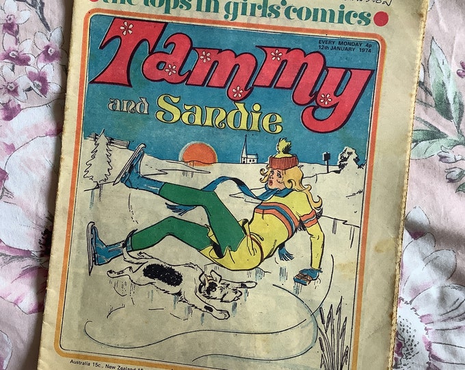 Rare Vintage 12th January 1974 'tammy and Sandie' Comic - Comic Strip ...